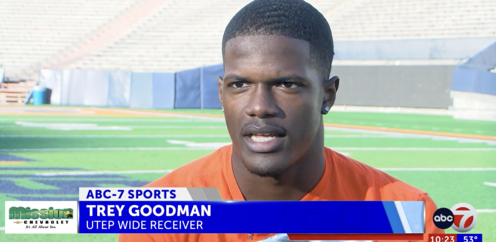 UTEP's WR Trey Goodman carries multiple roles on and off the field - KVIA