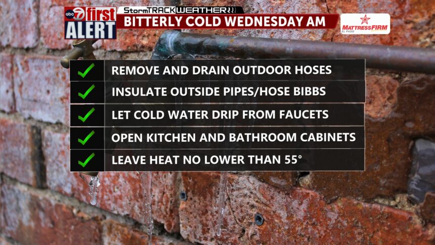 ABC-7 First Alert: Bitterly cold Wednesday morning - coldest air of the ...
