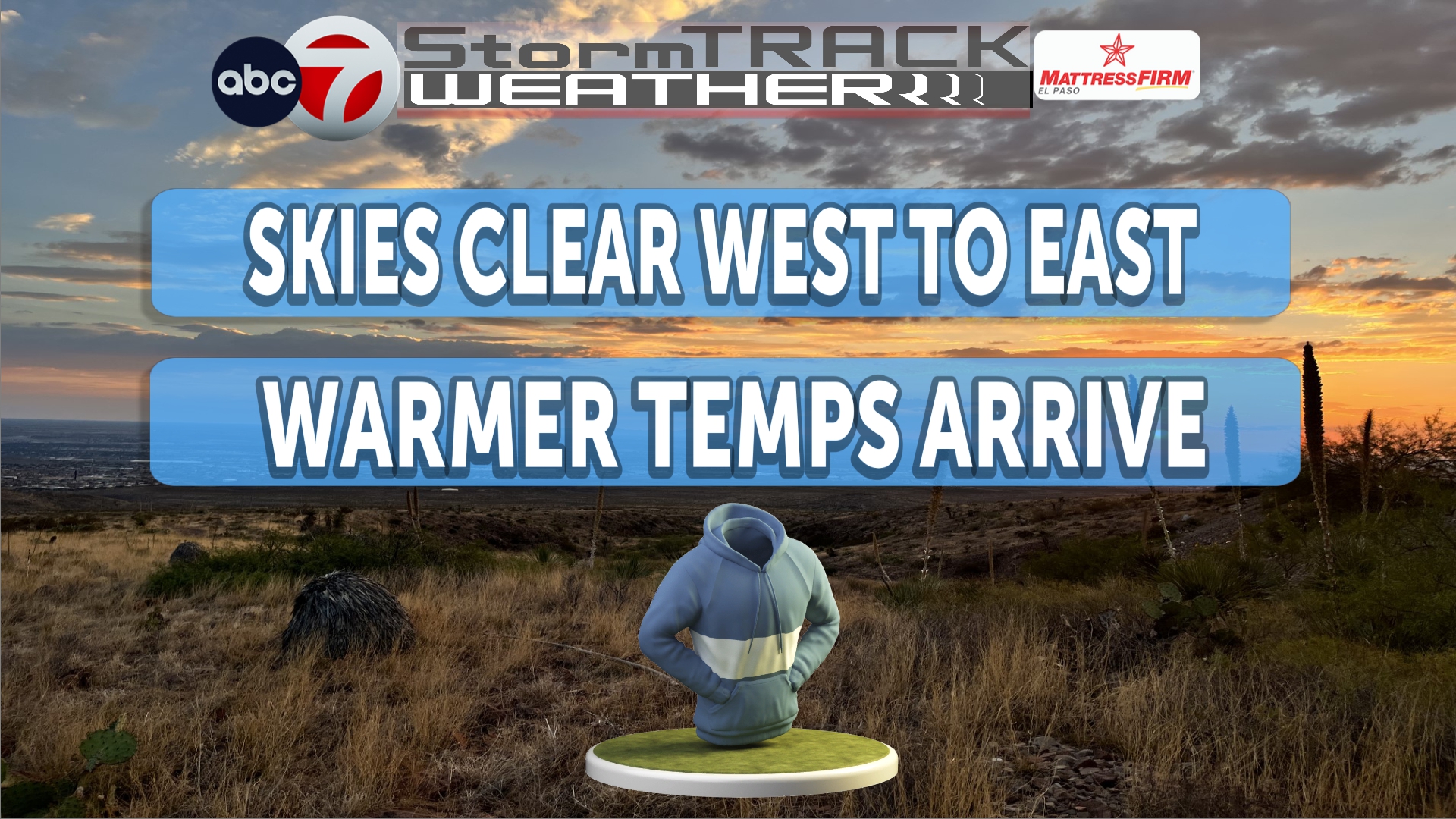 ABC StormTrack Weather - Temps will warm through the weekend. - KVIA