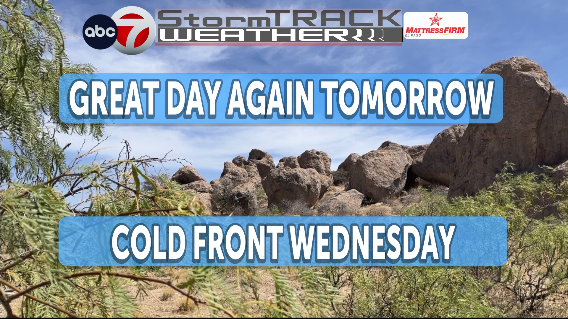 ABC-7 StormTrack Weather - Beautiful Tuesday; slight cooling trend ...