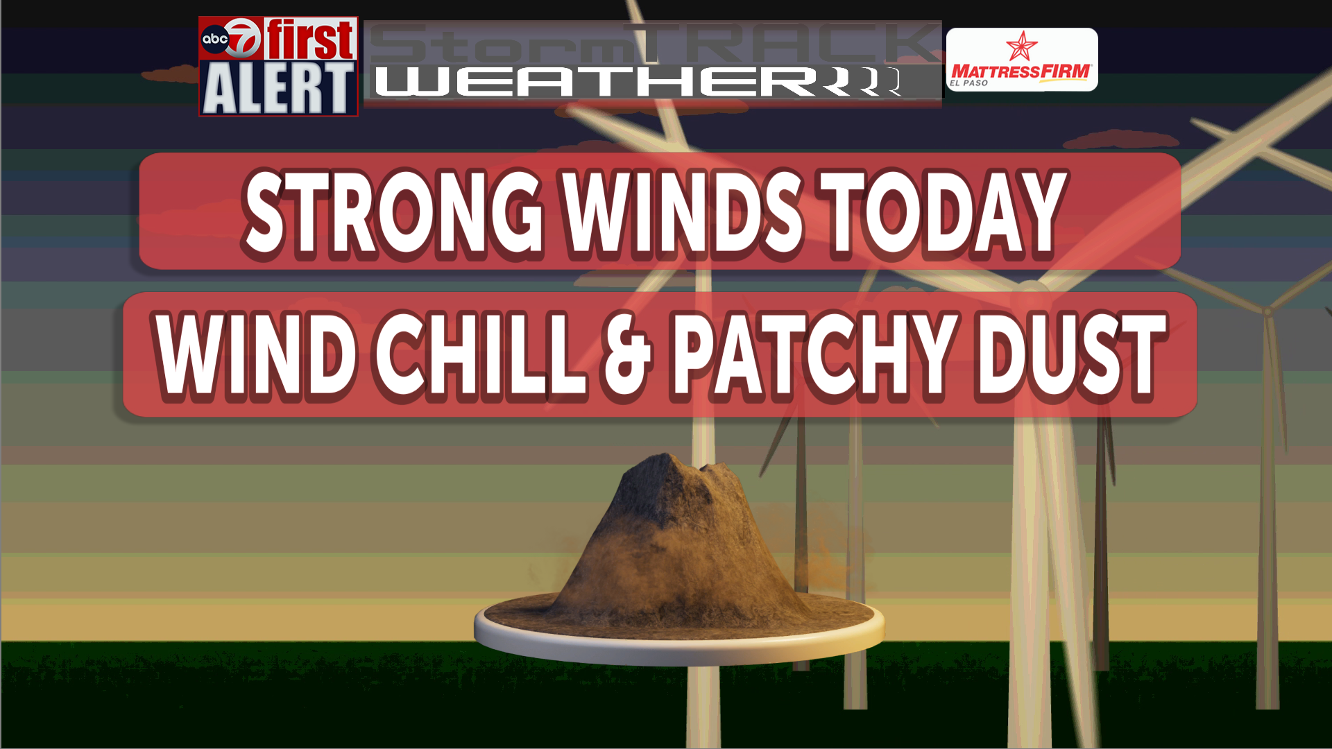 ABC-7 First Alert: Windy conditions today, patchy blowing dust - KVIA