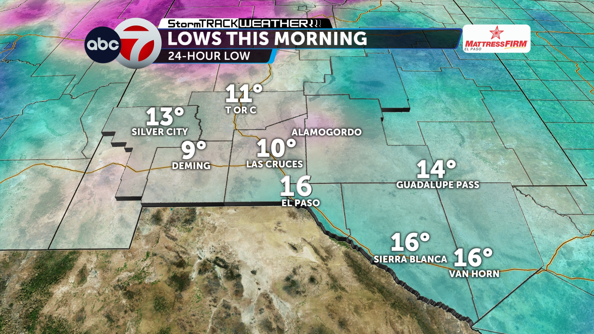 ABC-7 StormTrack Weather - The First Alert is dropped; temps slowly ...