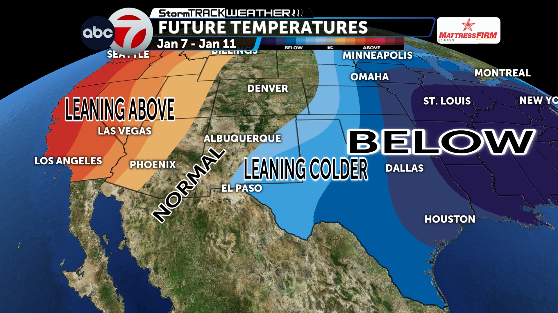 ABC-7 FIRST ALERT - Staying warm through weekend; then colder next week ...