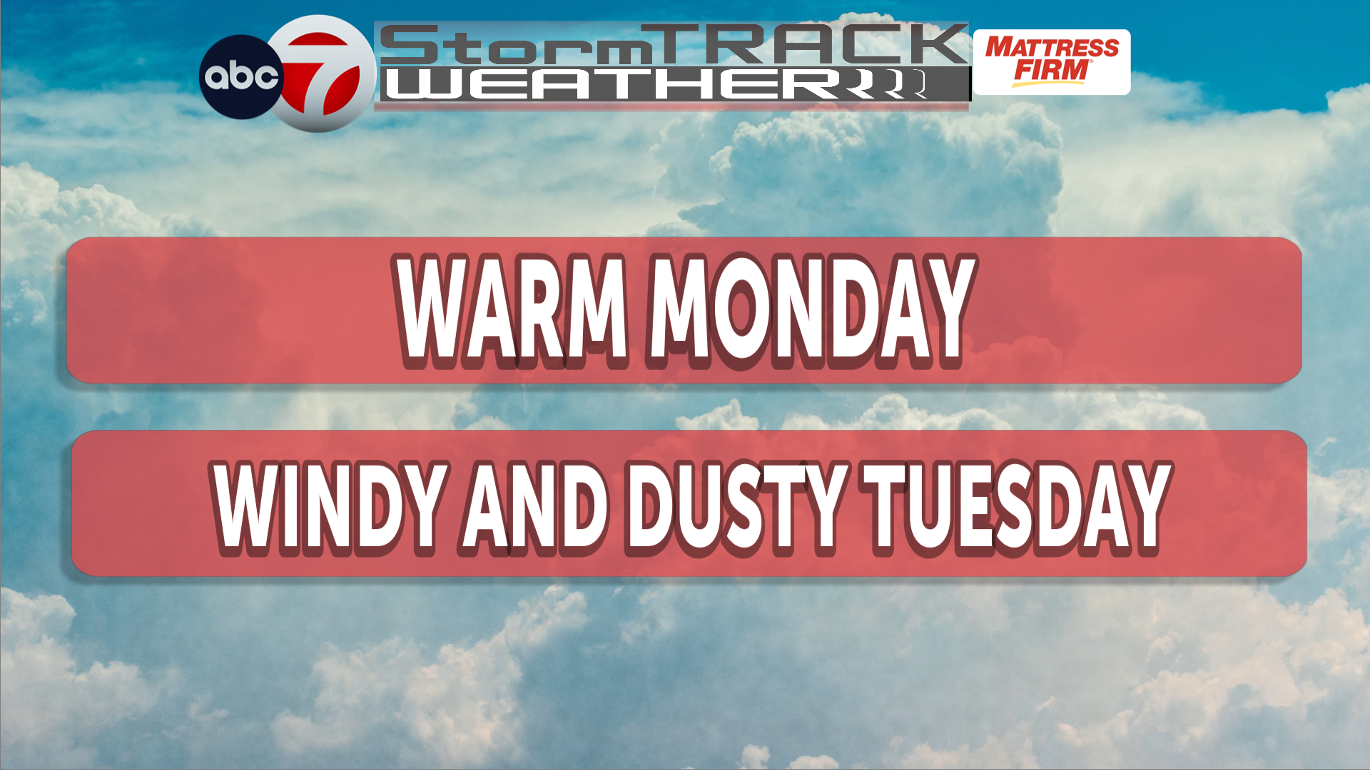 ABC-7 Storm Track Weather: Calm conditions today, warm President's Day ...