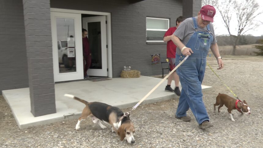 'Complete relief': Last of 51 rescued Barnsdall dogs go home - KVIA