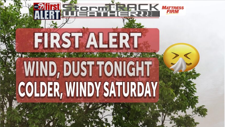 ABC-7 First Alert Continues - Dust and sand lingers until late; colder ...
