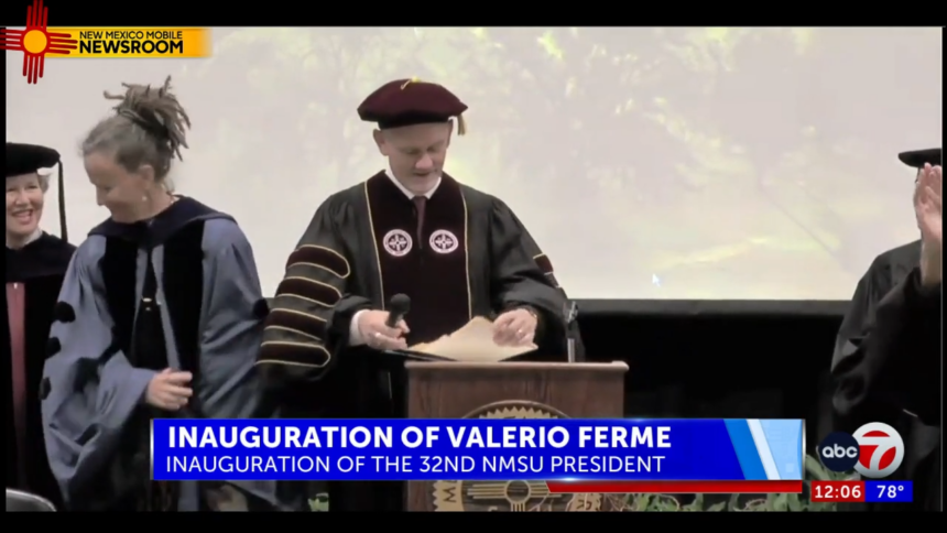 Inauguration of NMSU President Valerio Ferme - KVIA