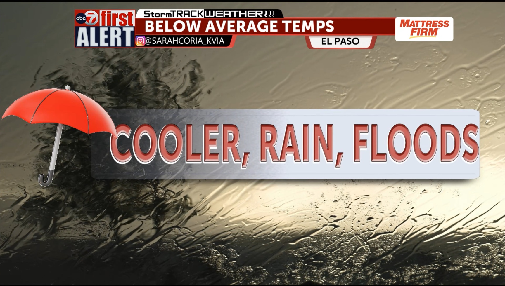 ABC-7 First Alert: Active rainfall, and lingering rain chances - KVIA