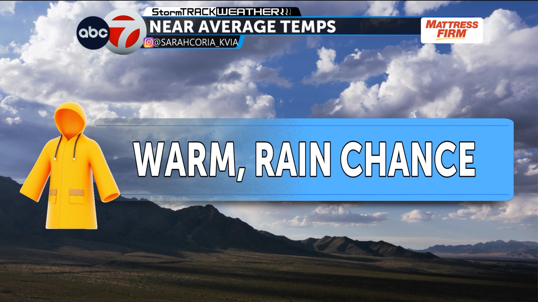 ABC-7 StormTrack Weather: Average temps & daily rain chances - KVIA