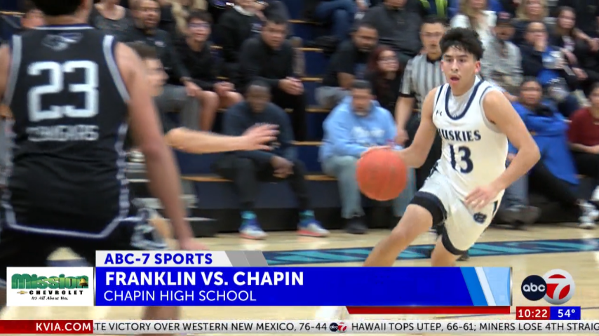 Tuesday High School Hoops: Chapin gets 54-41 victory over Franklin - KVIA