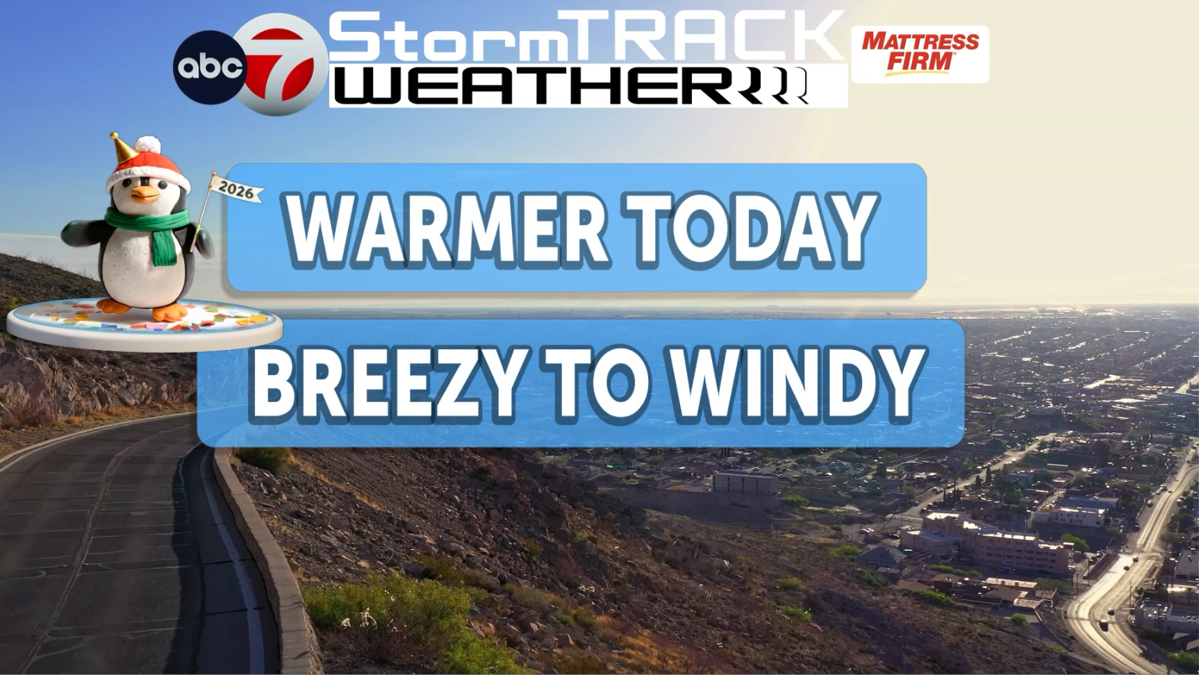 ABC-7 StormTrack Weather: Light morning rain chance & windy start to 2026