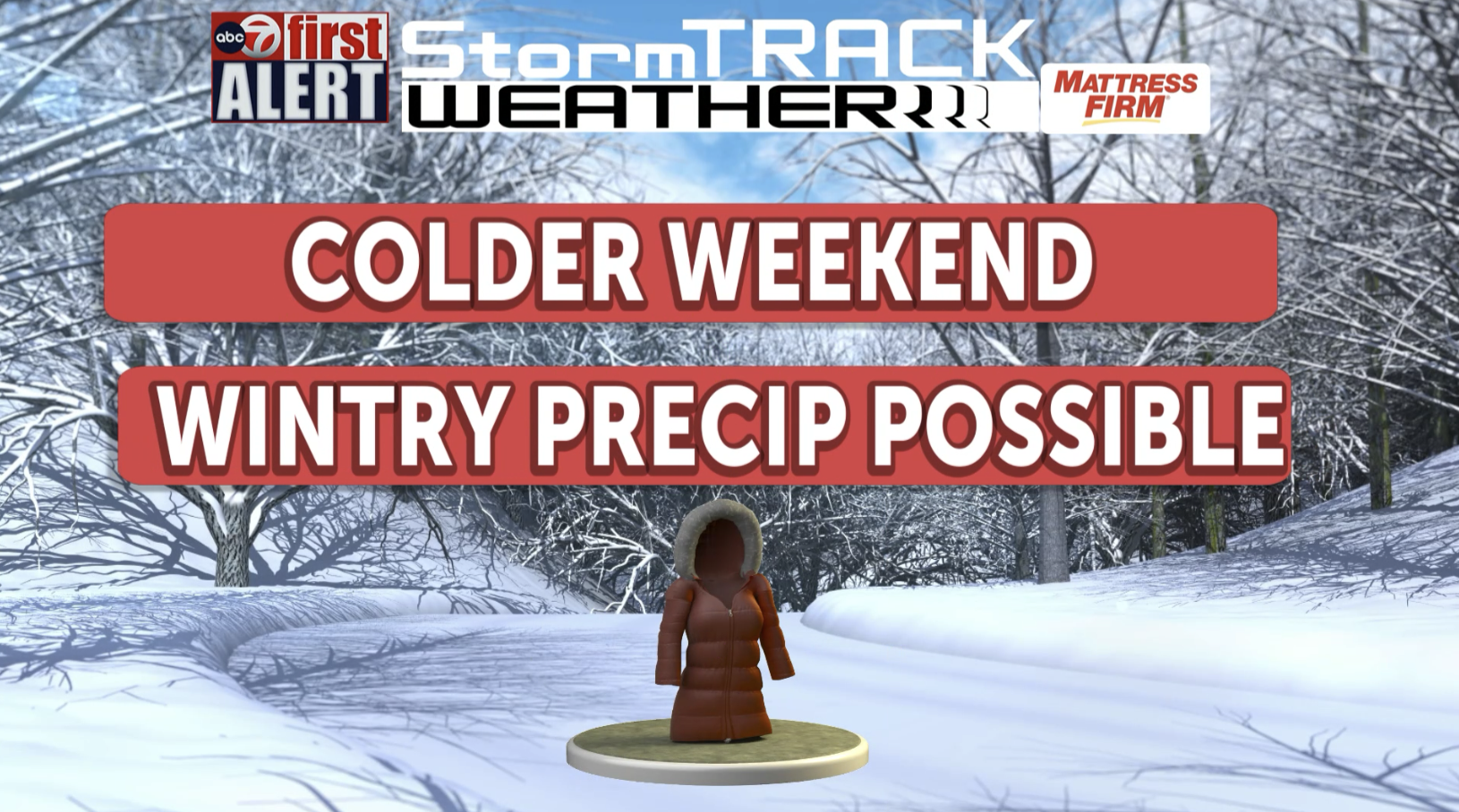 ABC-7 First Alert: Warming up tomorrow, colder with a possible chance ...
