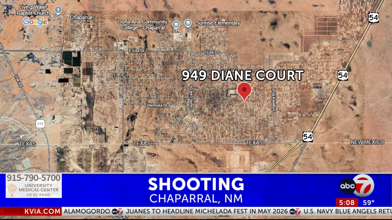 Shooting in Chaparral injures one man; no suspects identified - KVIA