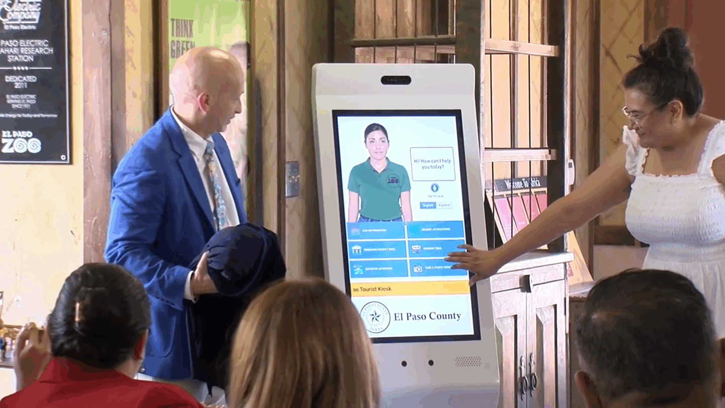 El Paso County unveils 3rd AI-powered tour kiosk at zoo - KVIA